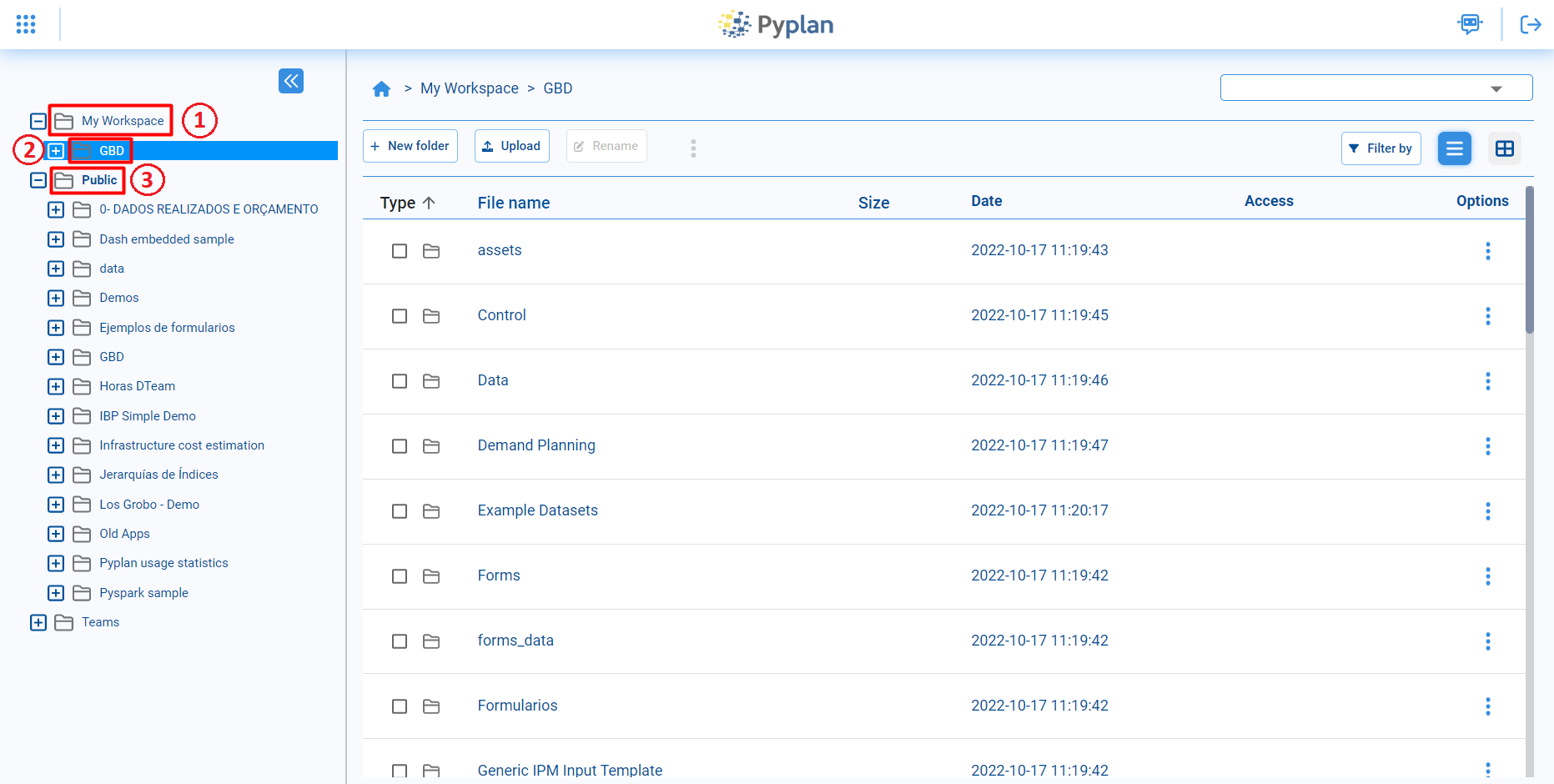 File Manager | Pyplan Knowledge Base