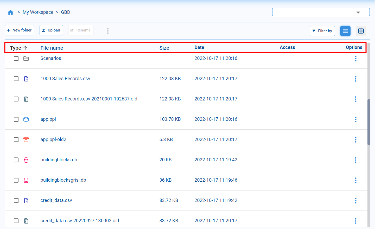 File Manager | Pyplan Knowledge Base