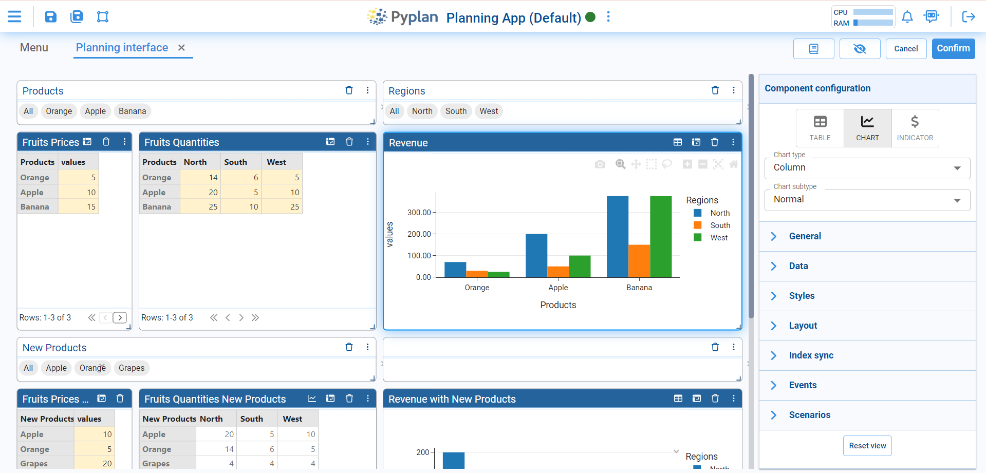 Introduction to interfaces | Pyplan Knowledge Base