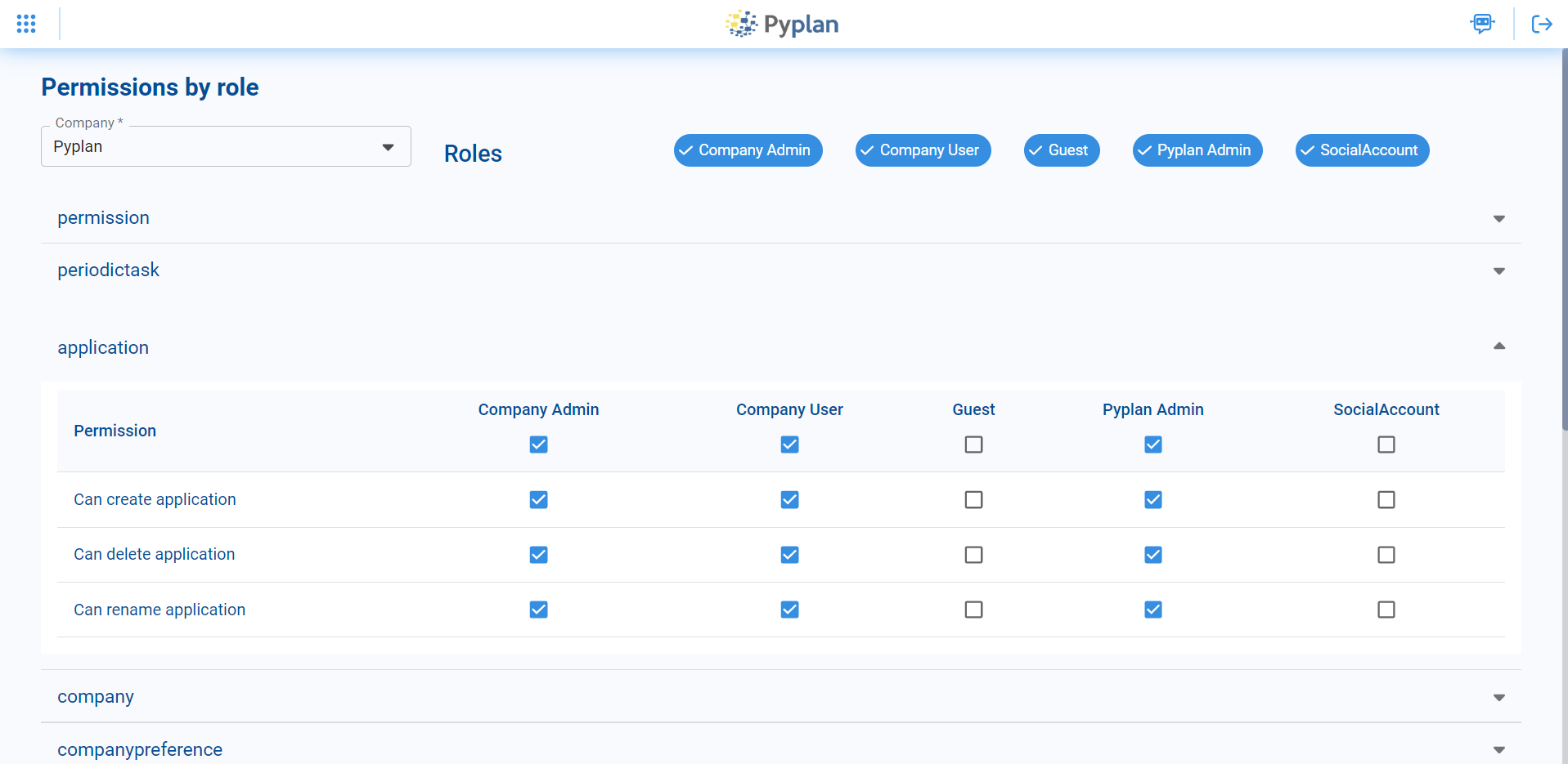 Security Options | Pyplan Knowledge Base