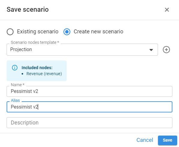 Scenarios | Pyplan Knowledge Base